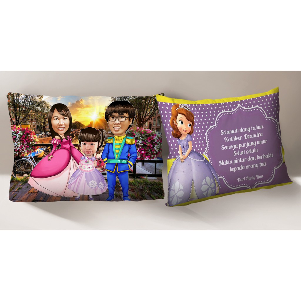 Jual Bantal Design Karikatur Custom Ukuran 45 x 35 (Bisa Custom Design ...