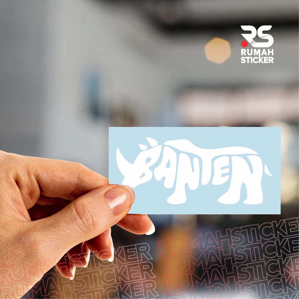 Jual STICKER STIKER CUTTING TEKS BANTEN LOGO BADAK BANTEN | Shopee ...