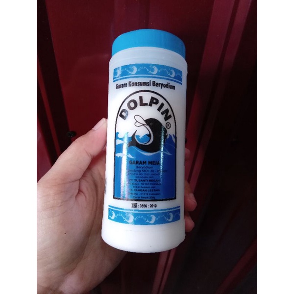 Jual Dolpin Garam Meja beryodium (Botol 200Gr) | Shopee Indonesia