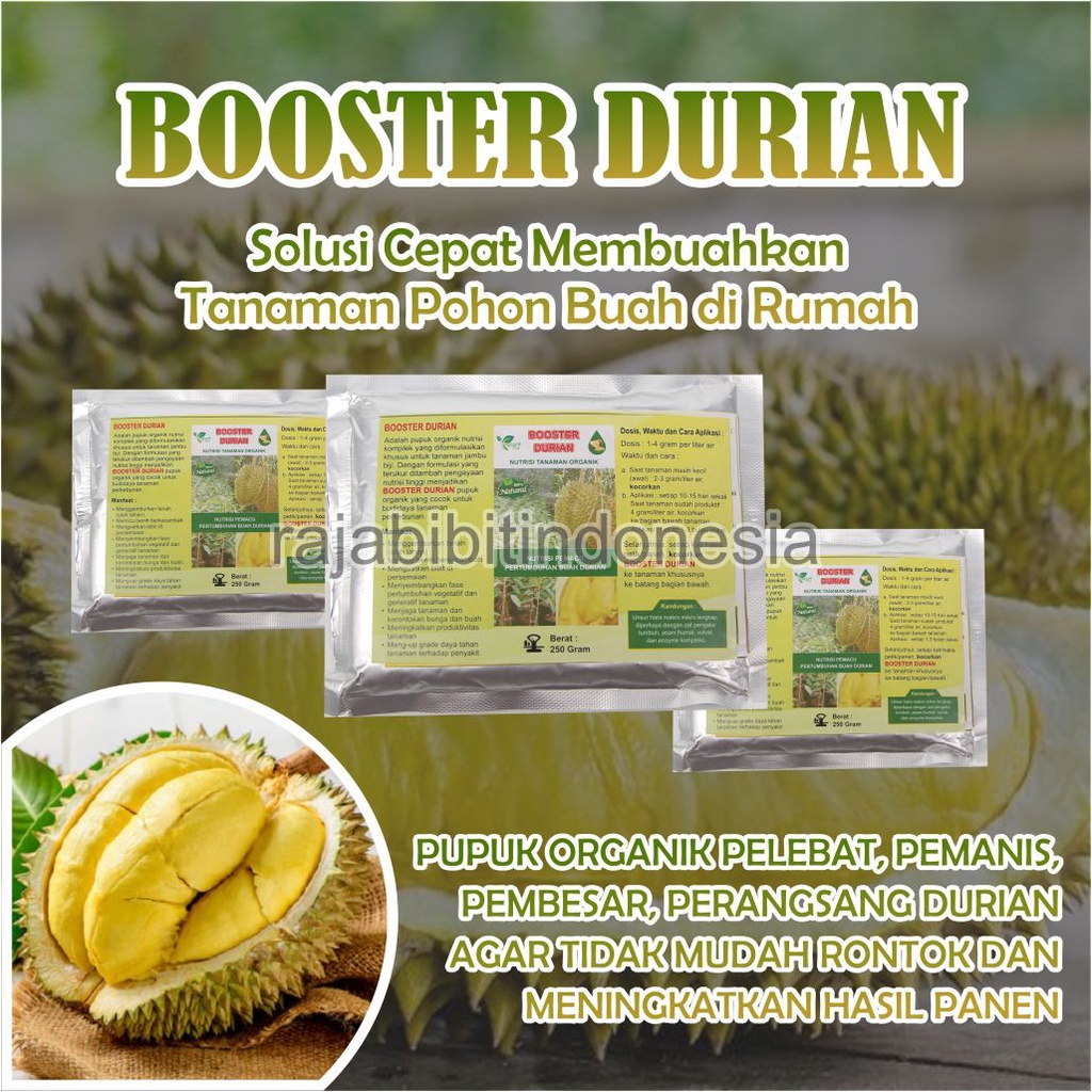 Jual Pupuk Booster Organik Durian Agar Cepat Berbuah Lebat, Pupuk Booster Pemicu Dan Penyubur ...