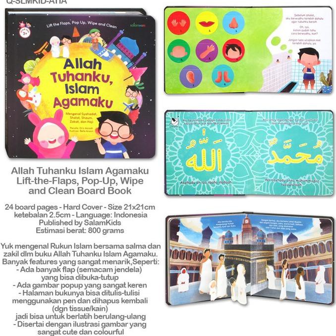Jual Allah Tuhanku Islam Agamaku Lift-The-Flaps + Gratis Bonus Spidol ...