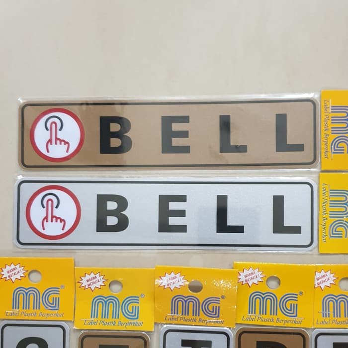 Jual Stiker Sticker Tempel Tulisan Bell | Shopee Indonesia