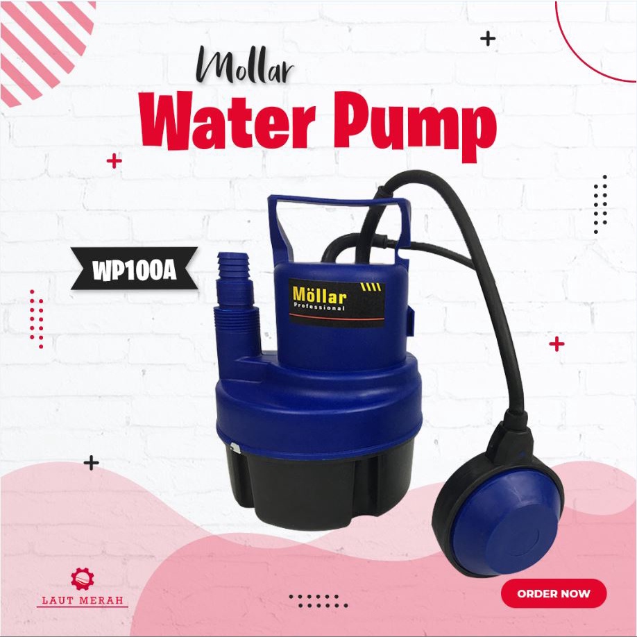 Jual Pompa Air Celup / Submersible Pump Otomatis Mollar 100W | Shopee ...