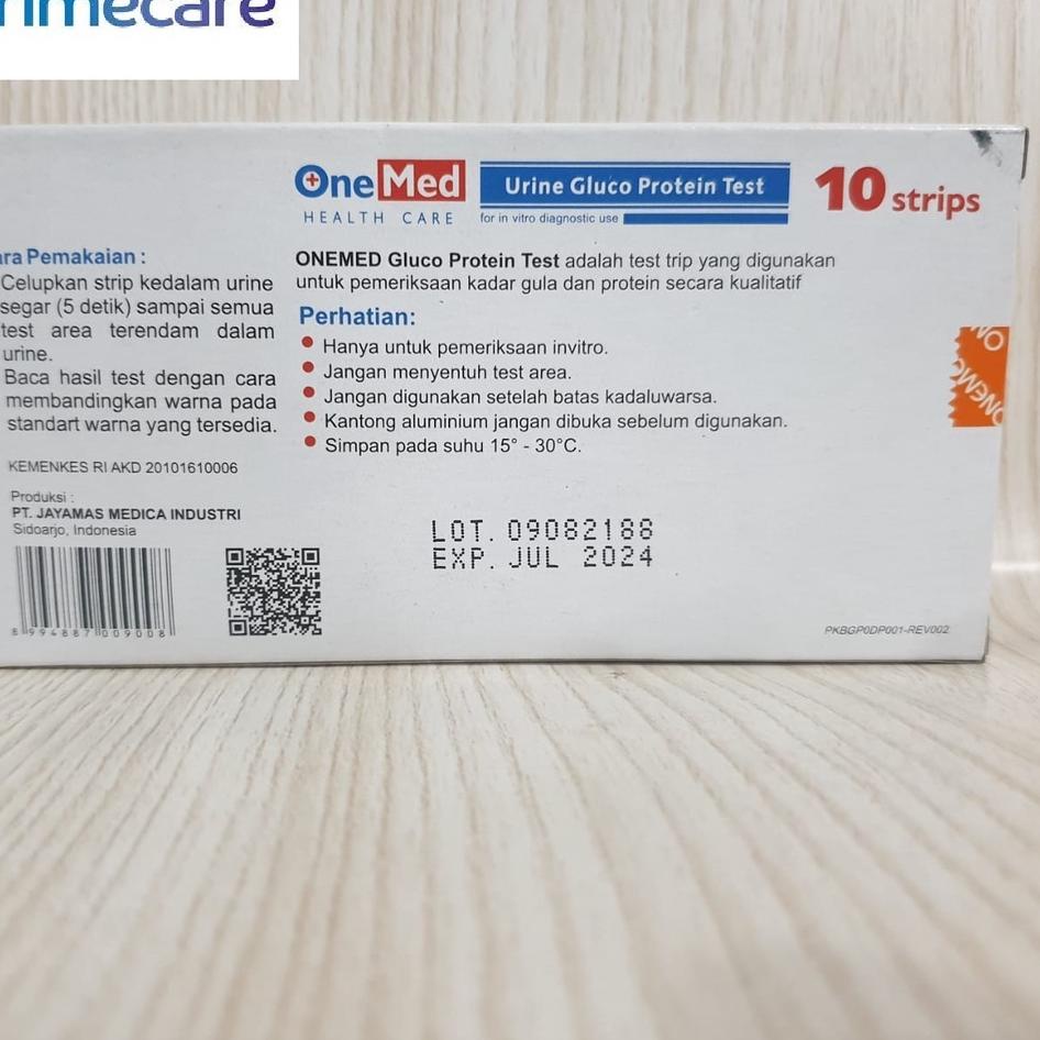 Jual [46] Urine Gluco Protein Test Onemed / Alat Tes Gula Protein Urin ...