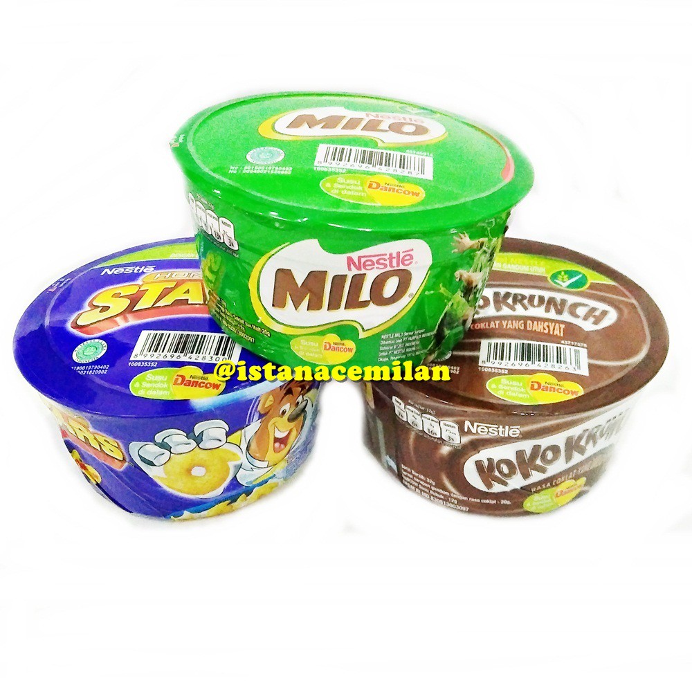 Jual Koko Krunch / Milo / Honey Stars / Trix Cereal Combo Pack Cup ...