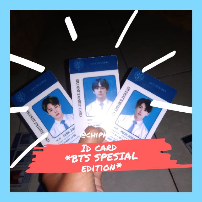 Jual ID CARD BTS SEKOLAH | Shopee Indonesia