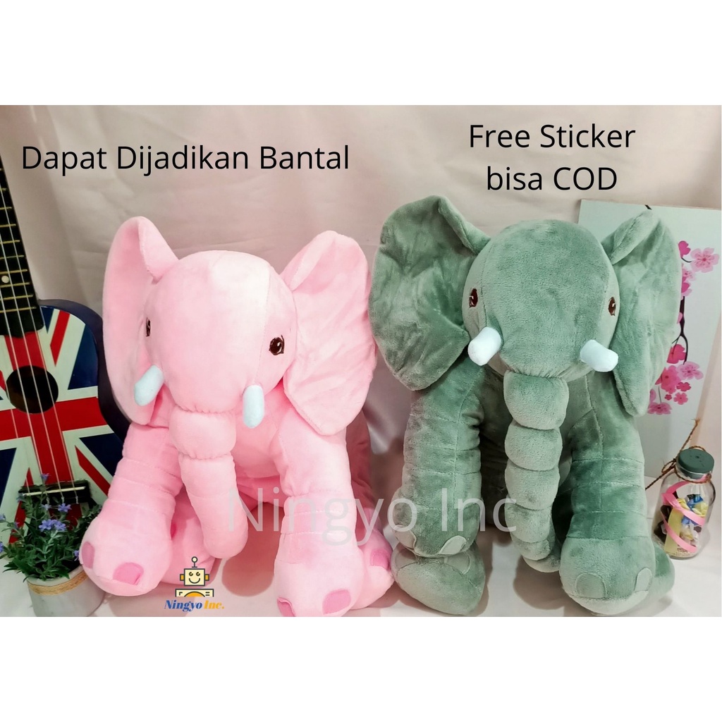 Jual BANTAL BONEKA GAJAH ELEPHANT BABY KARAKTER HEWAN LUCU IMUT BAHAN ...