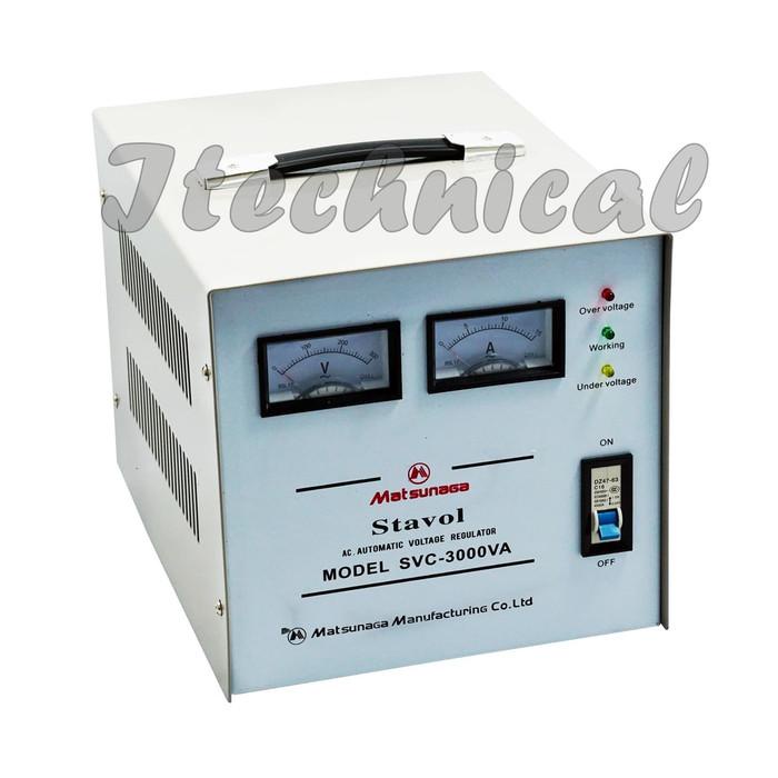 Jual Stavolt SVC 3000W Matsunaga / Stabilizer SVC 3000VA MTS / 3000 Watt | Shopee Indonesia