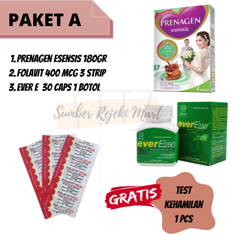 Jual PAKET NUTRISI PROMIL 1 ( PRENAGEN , FOLAVIT , EVER E ) / PROGRAM ...