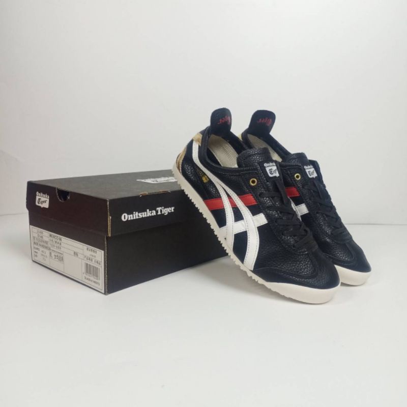 Jual Sepatu Onitsuka Tiger Mexico 66 Black white Red X gold | Shopee Indonesia