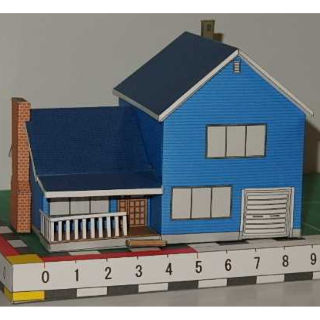Jual DIY Papercraft Diorama Rumah Gaya Amerika Mini Version | Shopee ...
