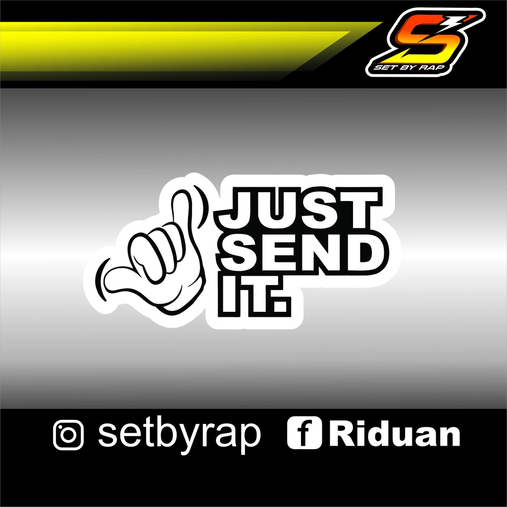 Jual stikerr just send it jdm motor | Shopee Indonesia