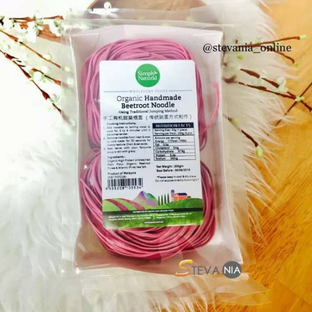 Jual Simply Natural Handmade Beetroot Mee Sua 200g | Shopee Indonesia