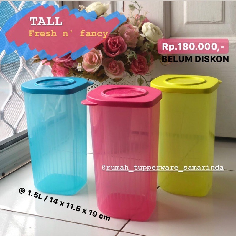Jual Tall Fresh N' Fancy Tupperware | Shopee Indonesia