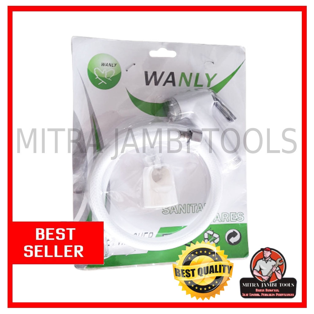 Jual JEST SHOWER CEBOK KLOSET / SEMPROTAN TOILET WANLY PLASTIK PUTIH ...