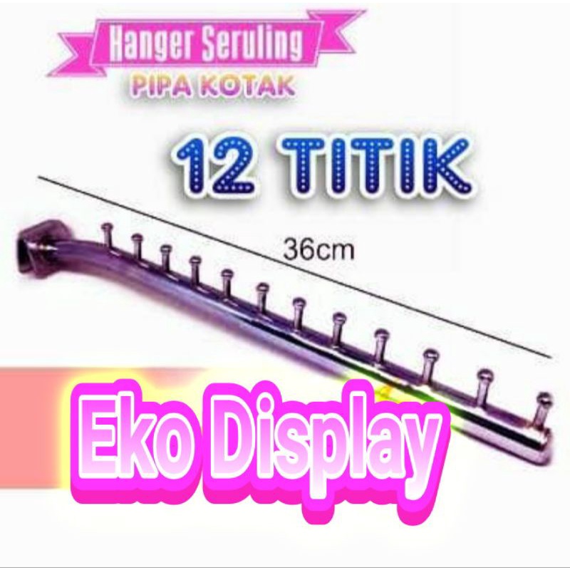 Jual Hanger suling pipa kotak 12 titik/spasi/ paku | Shopee Indonesia