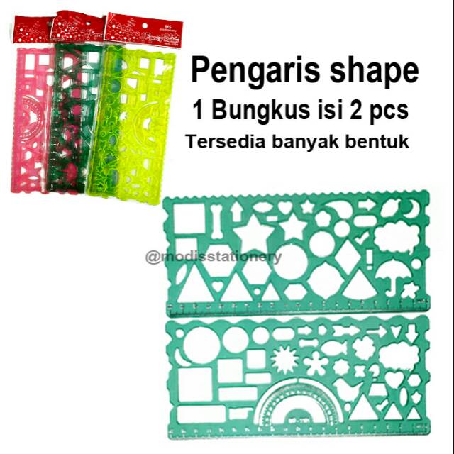Jual Pengaris sablon aneka bentuk shape | Shopee Indonesia