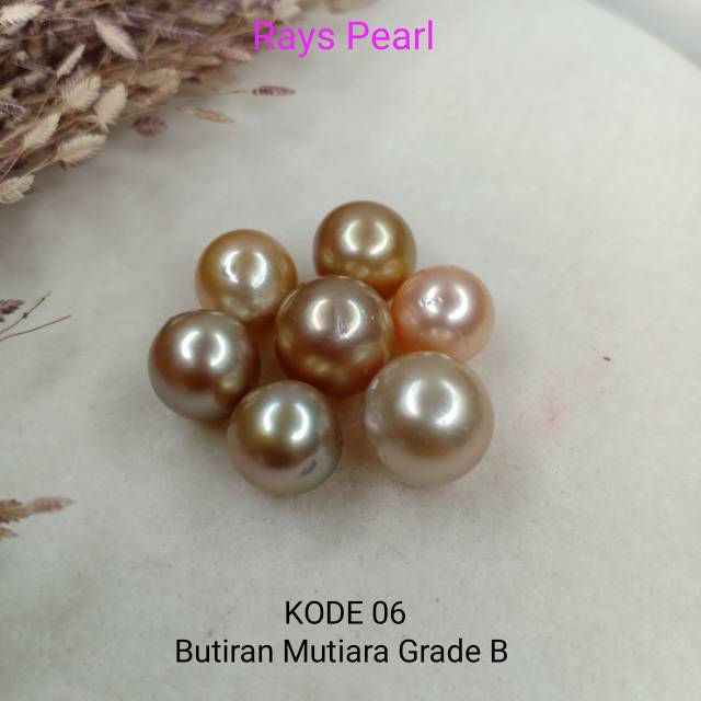 Jual KODE 06-BUTIRAN MUTIARA AIR LAUT LOMBOK GRADE B, WARNA LANGKA ...