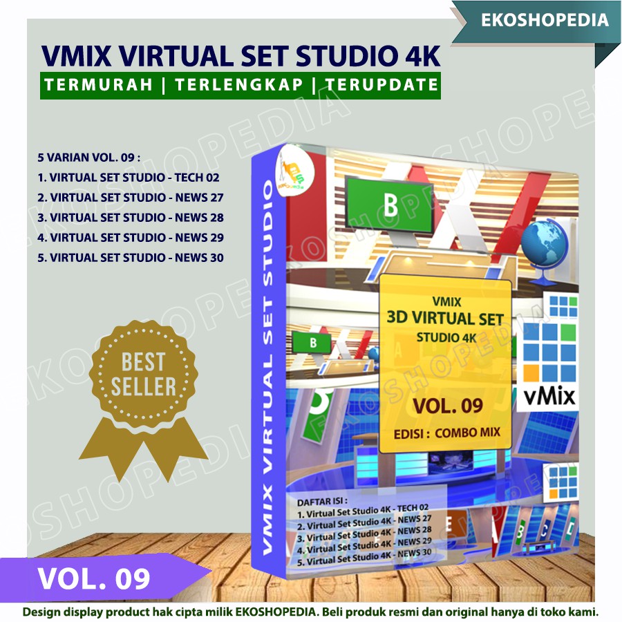 Jual VMIX 3D VIRTUAL SET HD 4K - COMBO MIX [VOL. 09] | Shopee Indonesia