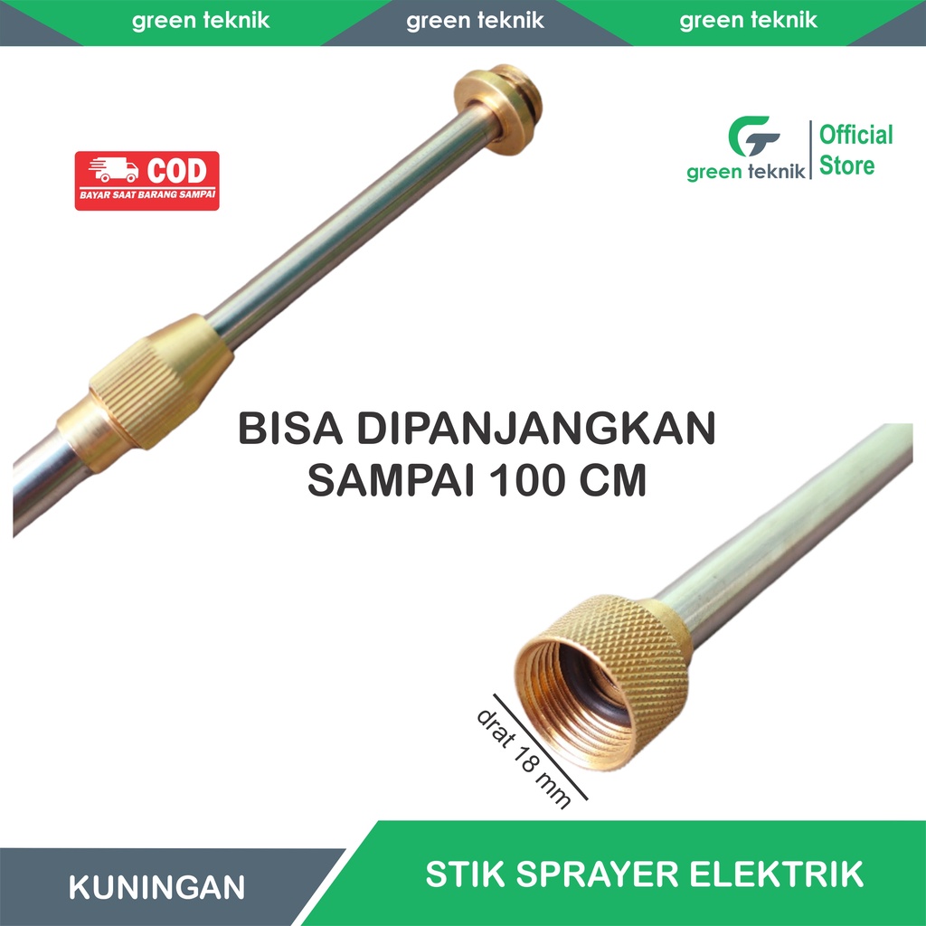 Jual Stik Sprayer Elektrik Kuningan Odotan Bisa Dipanjangkan | Shopee ...