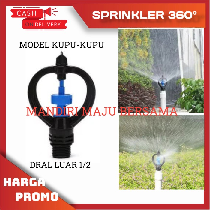 Jual SPRINKLER BUTTERFLY SPRINGKEL KUPU KUPU DRAT LUAR 1/2 & 3/4 KINCIR ...