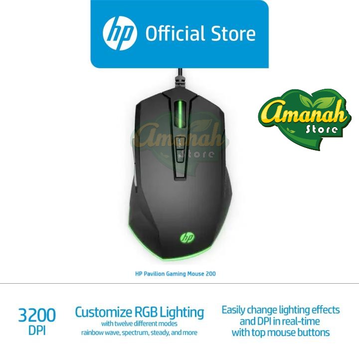 Jual HP Pavilion Gaming Mouse 200 | Shopee Indonesia