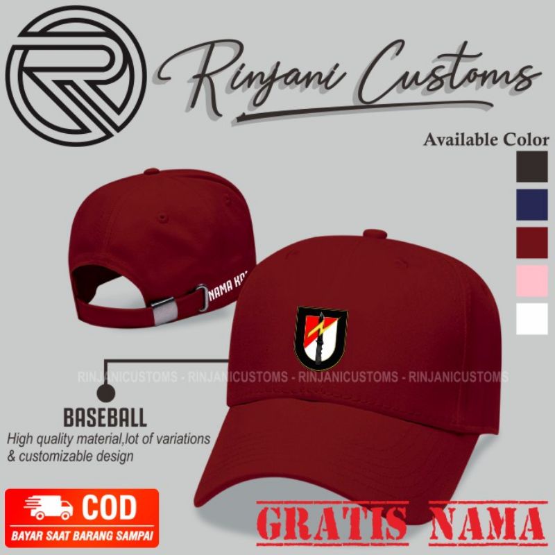 Jual TOPI RAIDER TOPI BASEBALL RAIDER TNI AD GRATIS NAMA | Shopee Indonesia