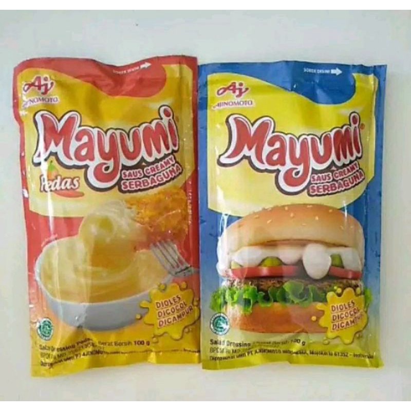 Jual Mayumi Mayonaise Sachet Original / Mayo Pedas 100gr | Shopee Indonesia