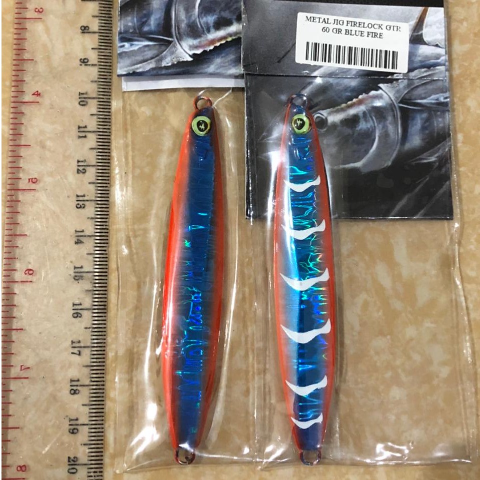 Jual Umpan Mancing Metal Jig GID Firelock GTR 60gr Saltwater Lure | Shopee Indonesia