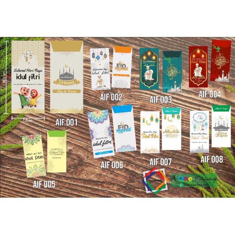 Jual Amplop Hari Raya/ Lebaran/ THR isi 6 pcs. Bisa Custom Nama ...