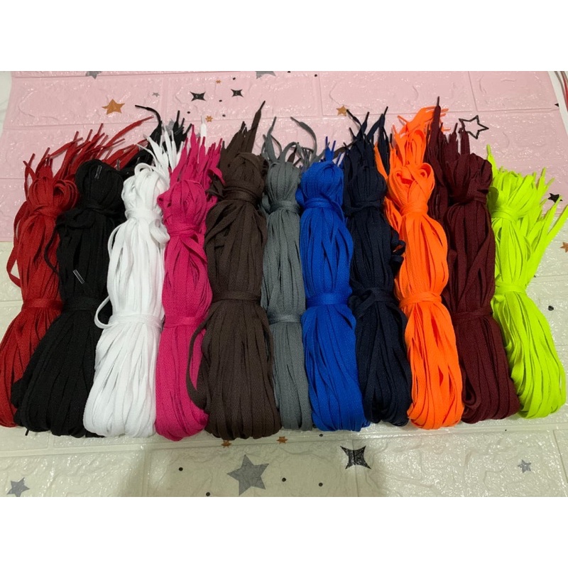 Jual GROSIR HARGA 20 PASANG TALI SEPATU GEPENG/Cod tali sepatu model ...