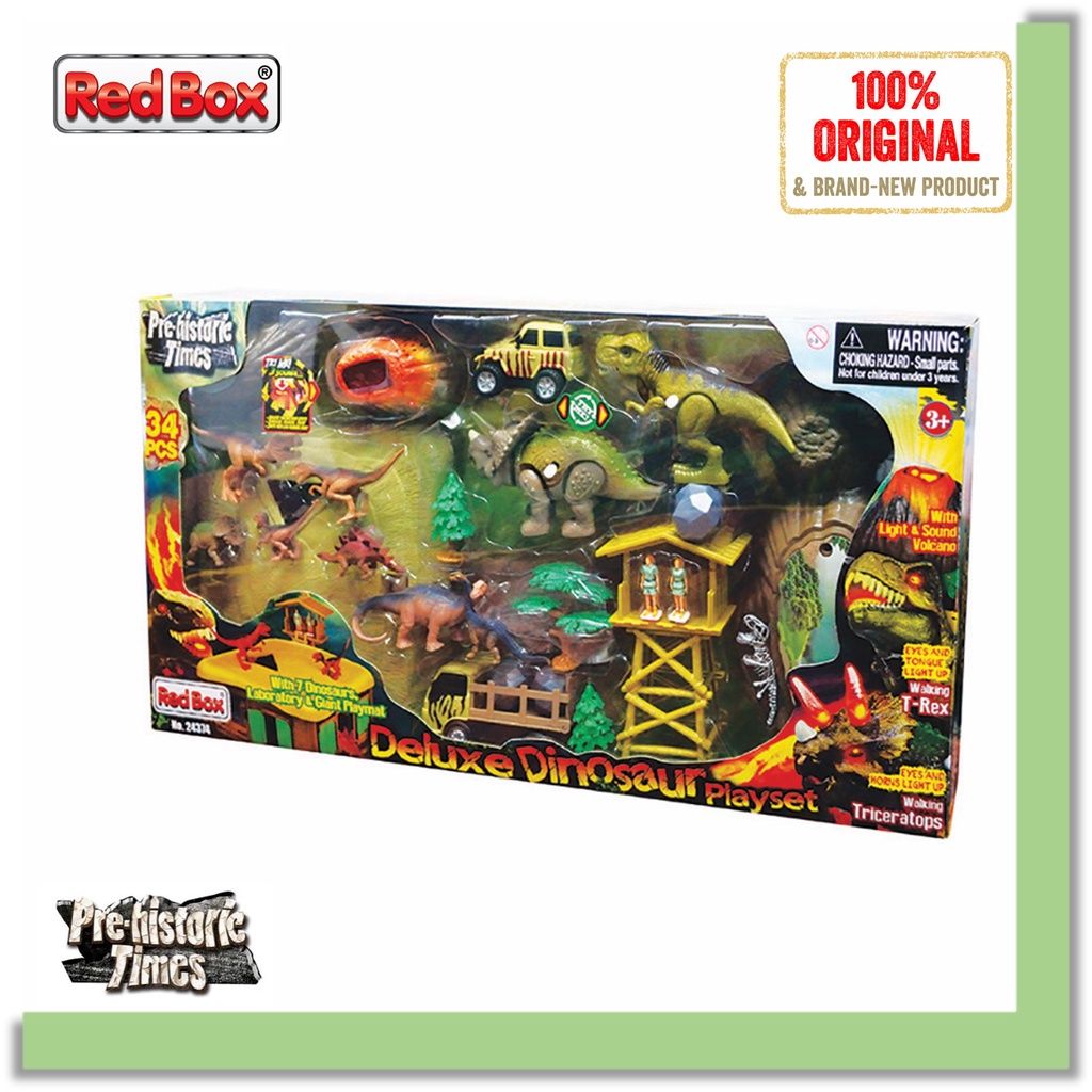 Jual Red Box Toys Pre-Historic Times Deluxe Dinosaur Playset 34 pcs ...
