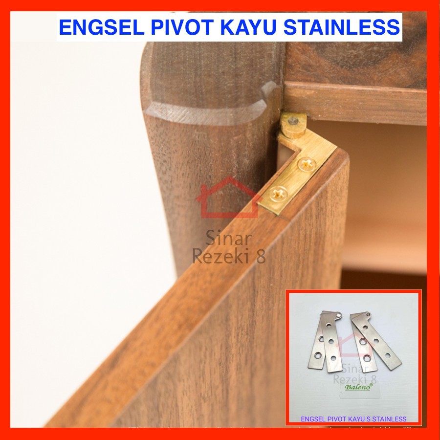 Jual Engsel Pivot Kayu STAINLESSS / Putar S Samping Pintu Lemari ...