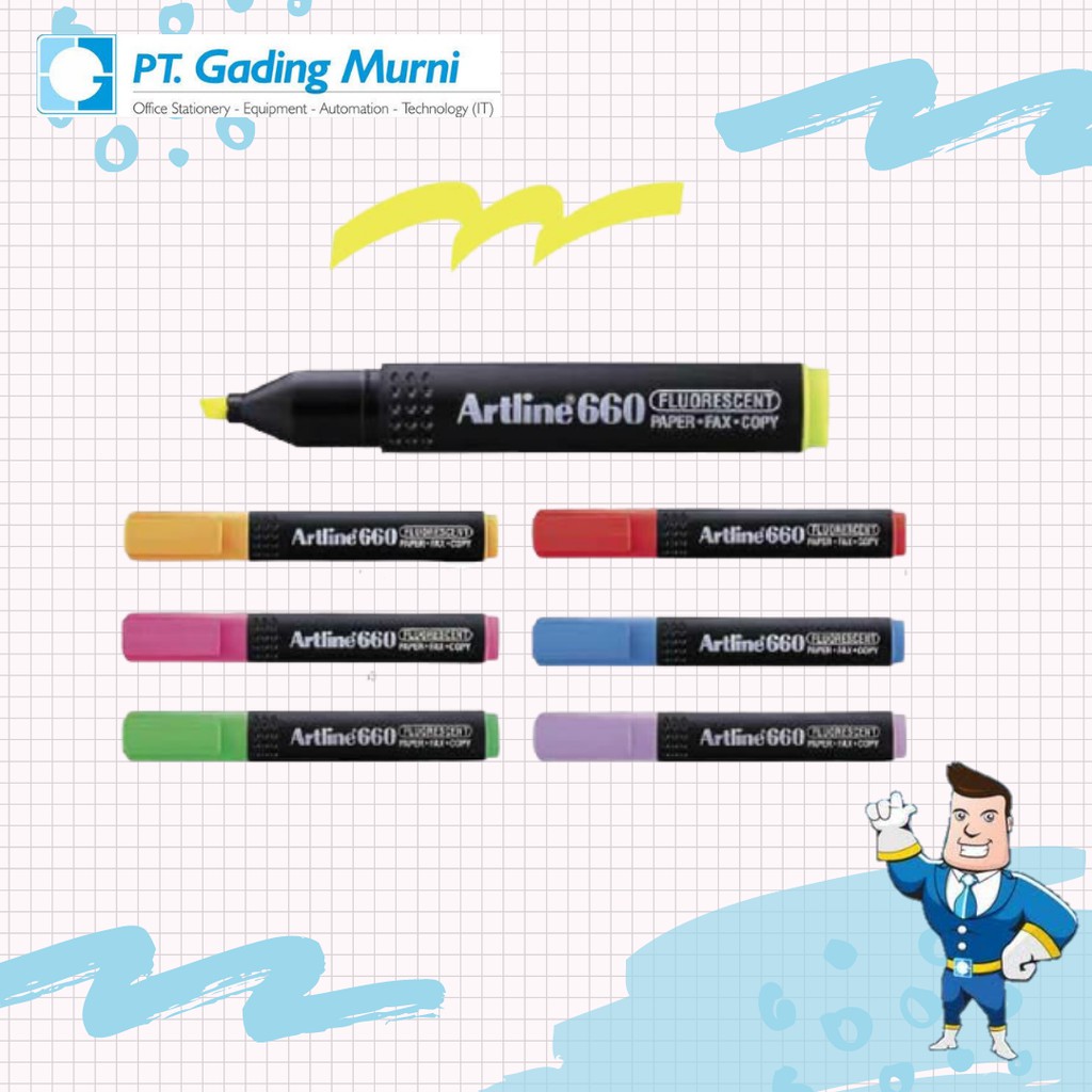 Jual ARTLINE STABILO / HIGHLIGHTER 660 | Shopee Indonesia