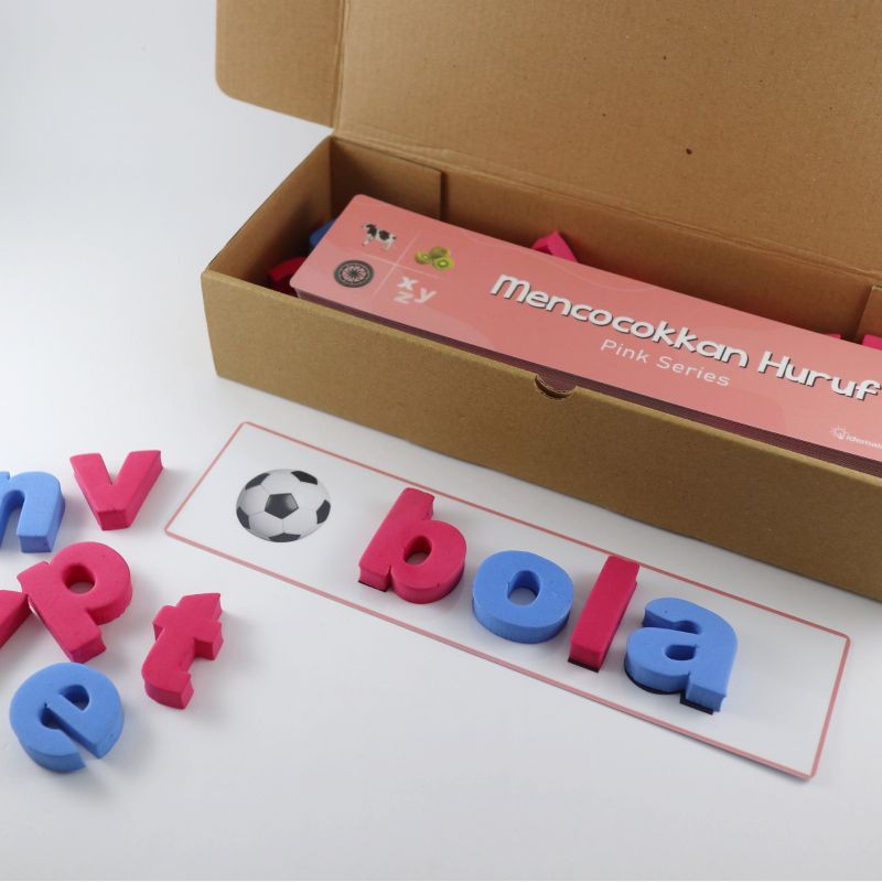 Jual Mencocokkan Huruf - Pink Series by idemain.ku | Shopee Indonesia