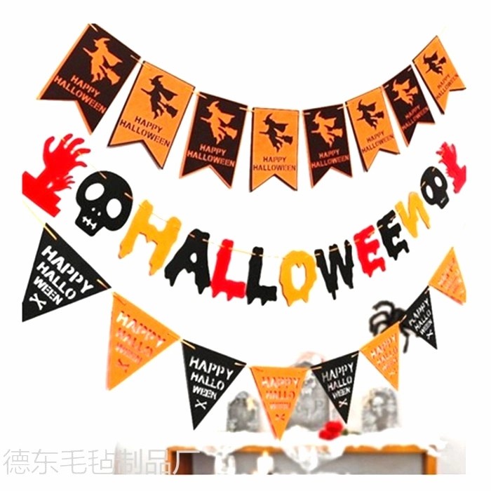 Jual Banner Halloween Dekorasi Garland Happy Halloween Gantungan Dekor ...