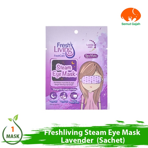 Jual Freshliving Steam Eye Mask Lavender Sachet (Isi 1 Mask) | Shopee ...