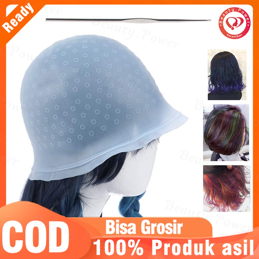 Jual Topi Semir Topi pewarna silikon, topi pewarnaan aksesori rambut ...