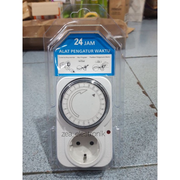 Jual SAKLAR TIMER 24 JAM OTOMATIS / STOP KONTAK OTOMATIS | Shopee Indonesia