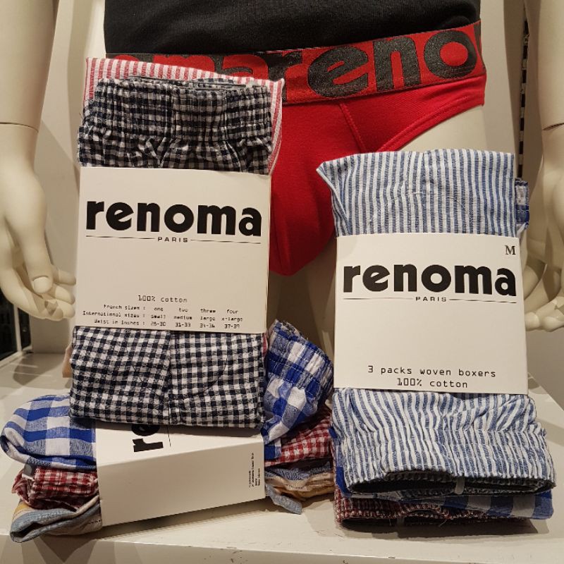 Jual RENOMA Underwear Men - Celana dalam boxer pria - Boxer Pria isi 3 ...