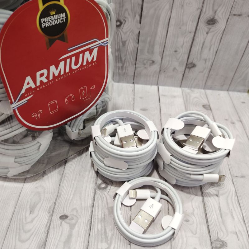 Jual kabel data lightning iphone armium | Shopee Indonesia