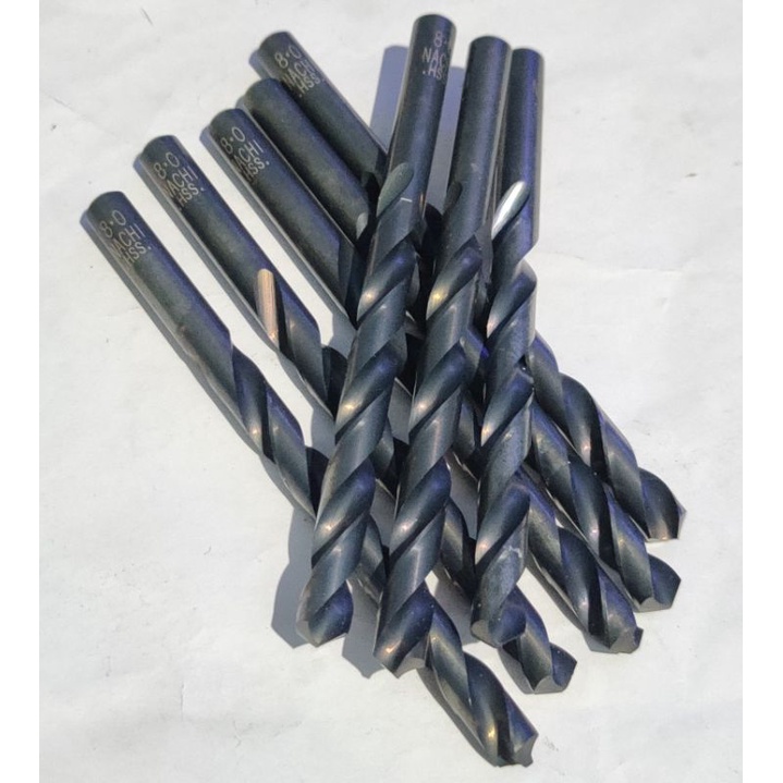 Jual drill bor Mata bor besi NACHI diameter 8mm seken utuh mulus ...