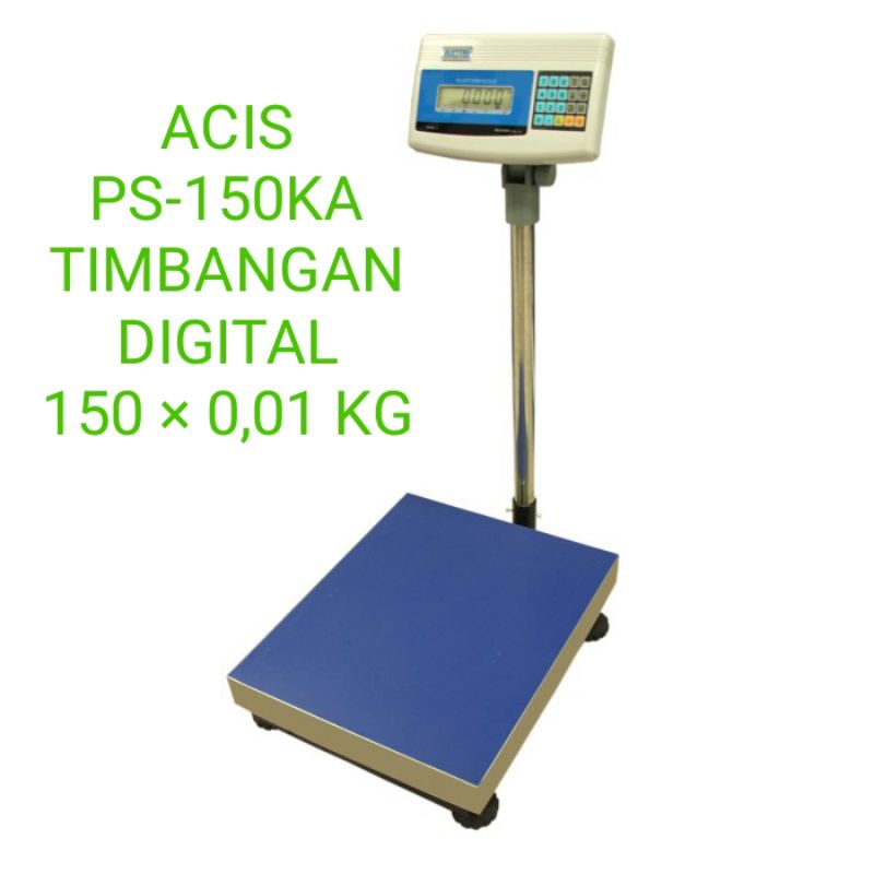 Jual ACIS TIMBANGAN PS 150 KA DIGITAL PLATFORM SCALE 150 x 0.01 KG | Shopee Indonesia