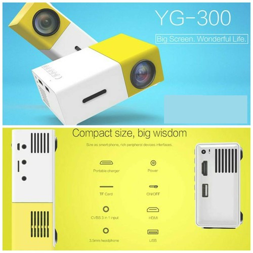 Jual Mini Proyektor LED YG300 / YG-300 / YG 300 LCD Portable Projector ...