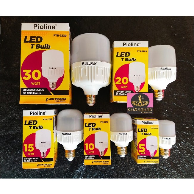 Jual LAMPU LED MURAH BOHLAM TBULB KAPSUL TABUNG PIOLINE / PIOLIN 5 watt / 10 W / 15 Wt / 20 Wat ...