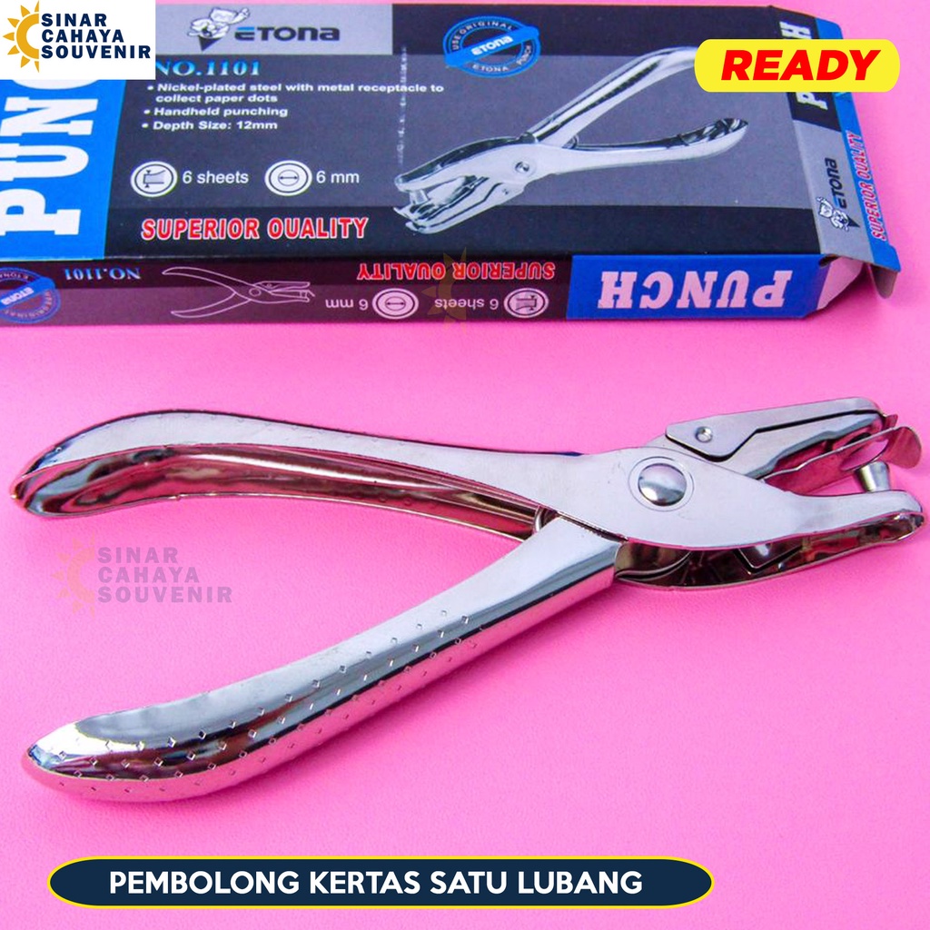 Jual Pembolong Kertas Satu lubang | Pembolong Kertas Etona Perlengkapan ...