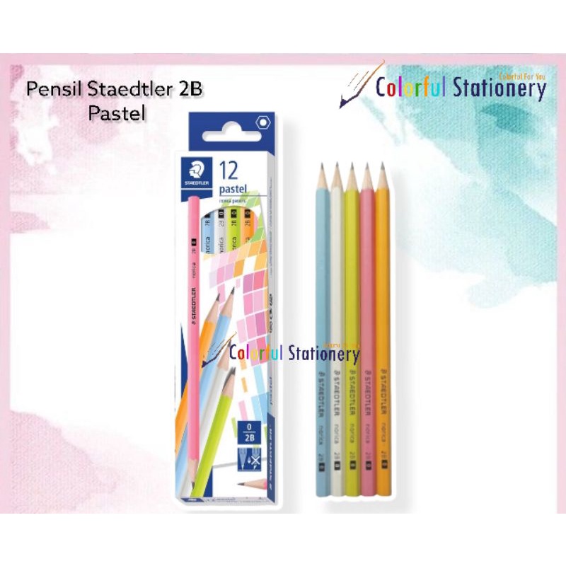 Jual Pensil 2B STAEDTLER Norica Pastel (12 Pcs) | Shopee Indonesia
