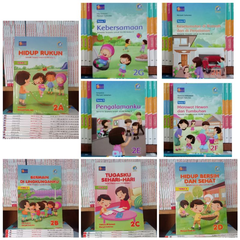 Jual Buku SD Tematik 2A 2B 2C 2D 2E 2F 2G 2H Kelas 2 SD/MI Facil Revisi ...