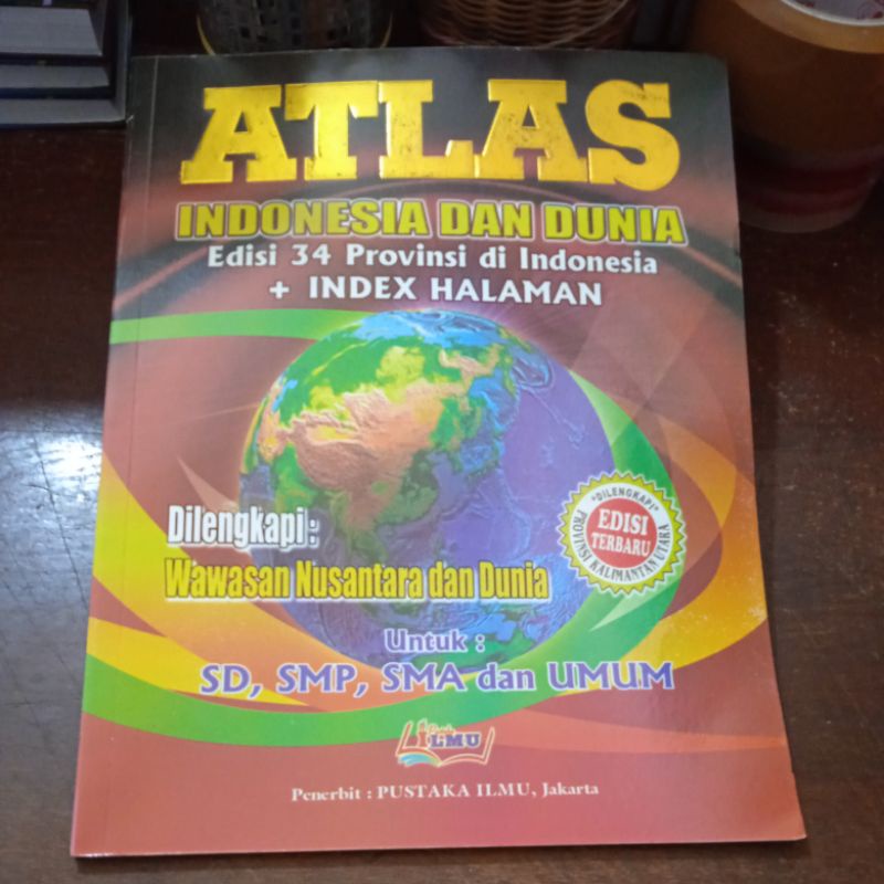 Jual Atlas Besar Atlas Indonesia dan Dunia Edisi 34 Provinsi di ...
