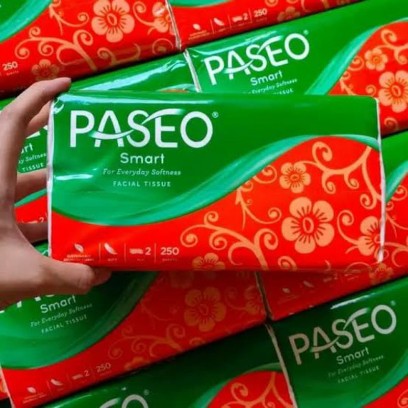 Jual Original Tissue Paseo Smart 250 Sheets 2 Ply / Tisu Wajah Paseo ...